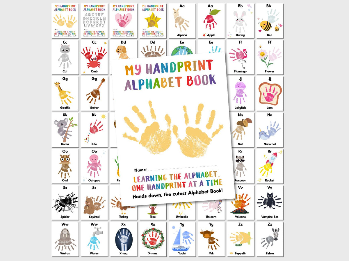 Handprint Alphabet Book - 56 PAGES – Lovely Planner