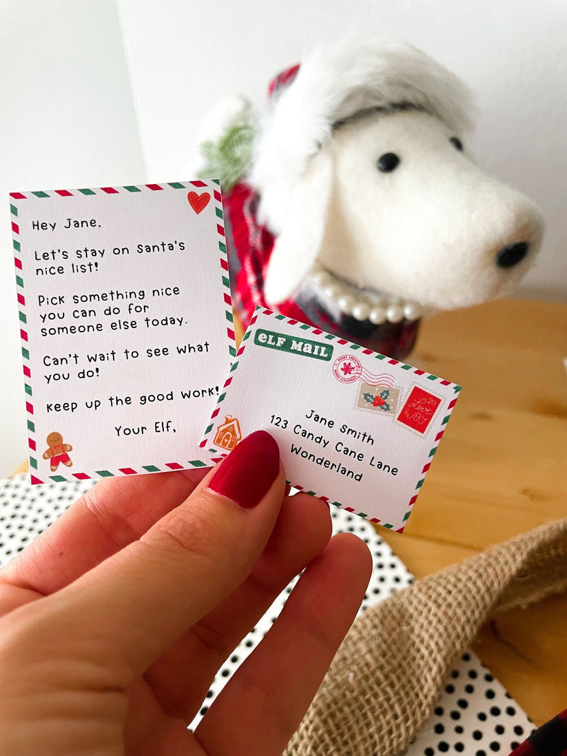 Editable Mini Elf Letters and Envelopes - Editable PDF + Canva Templat ...