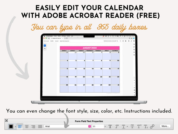 EDITABLE PDF - 2024-2025 Monthly School Calendar – Lovely Planner
