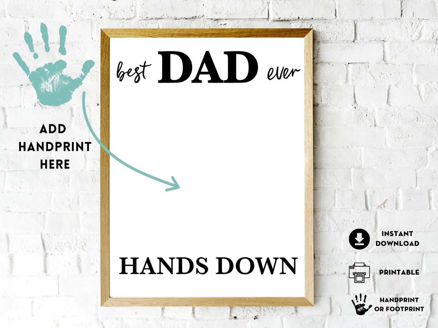 Elegant Father's Day Handprint Craft Bundle - 9 Templates – Lovely Planner