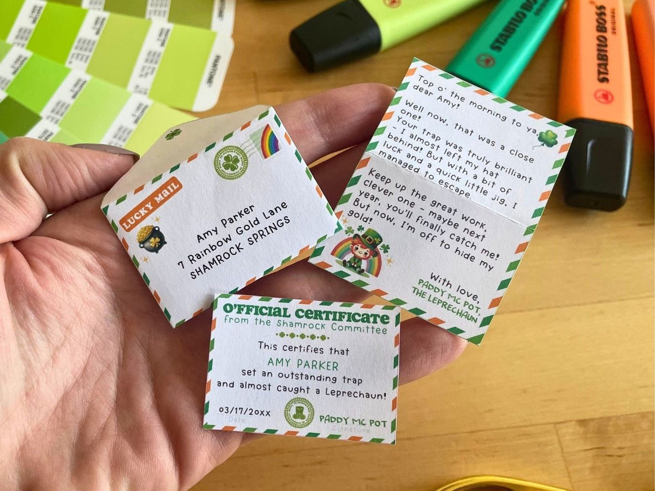 Editable Mini Leprechaun Letter Kit - Editable PDF – Lovely Planner