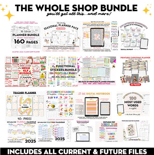 "Whole Shop" Bundle – Lovely Planner