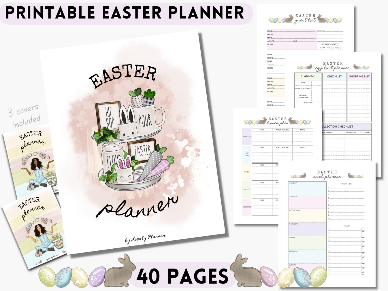 Easter Planner - Printable Planner – Lovely Planner