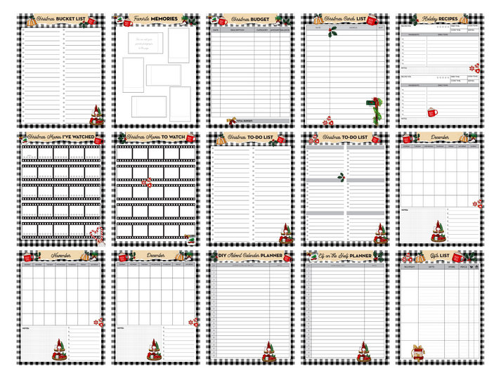 Christmas Planner - PRINTABLE PLANNER – Lovely Planner