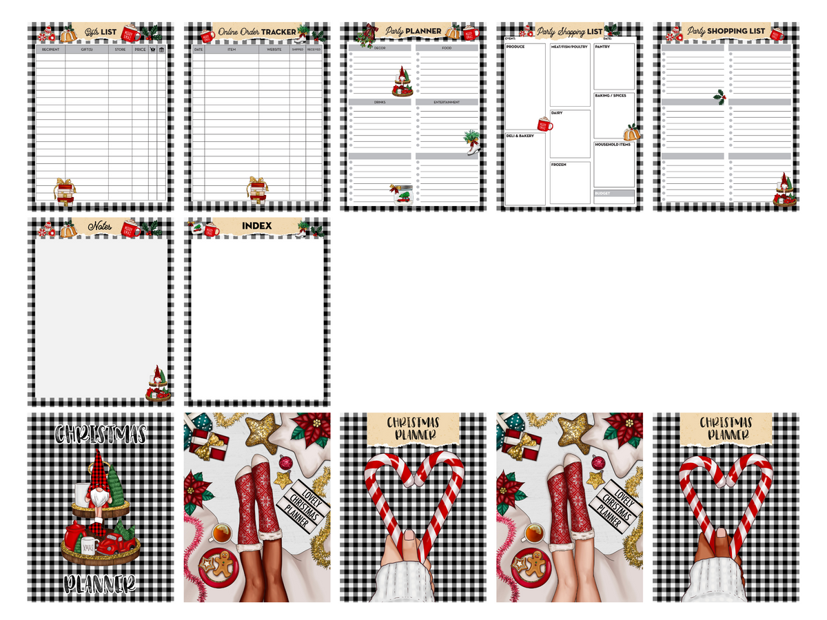 Christmas Planner - PRINTABLE PLANNER – Lovely Planner