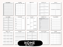 Ultimate Planner Bundle - 160 Printable Planner Inserts for A5, US Let ...
