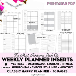 Mega BUNDLE: Ultimate Planner Bundle + Lettering Workbooks + Kawaii St ...