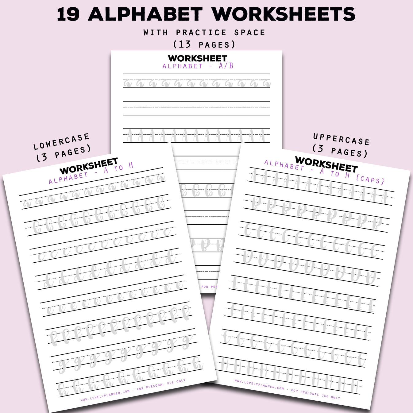 BUNDLE of 10 Lettering Workbooks with 370 Hand Lettering Practice ...