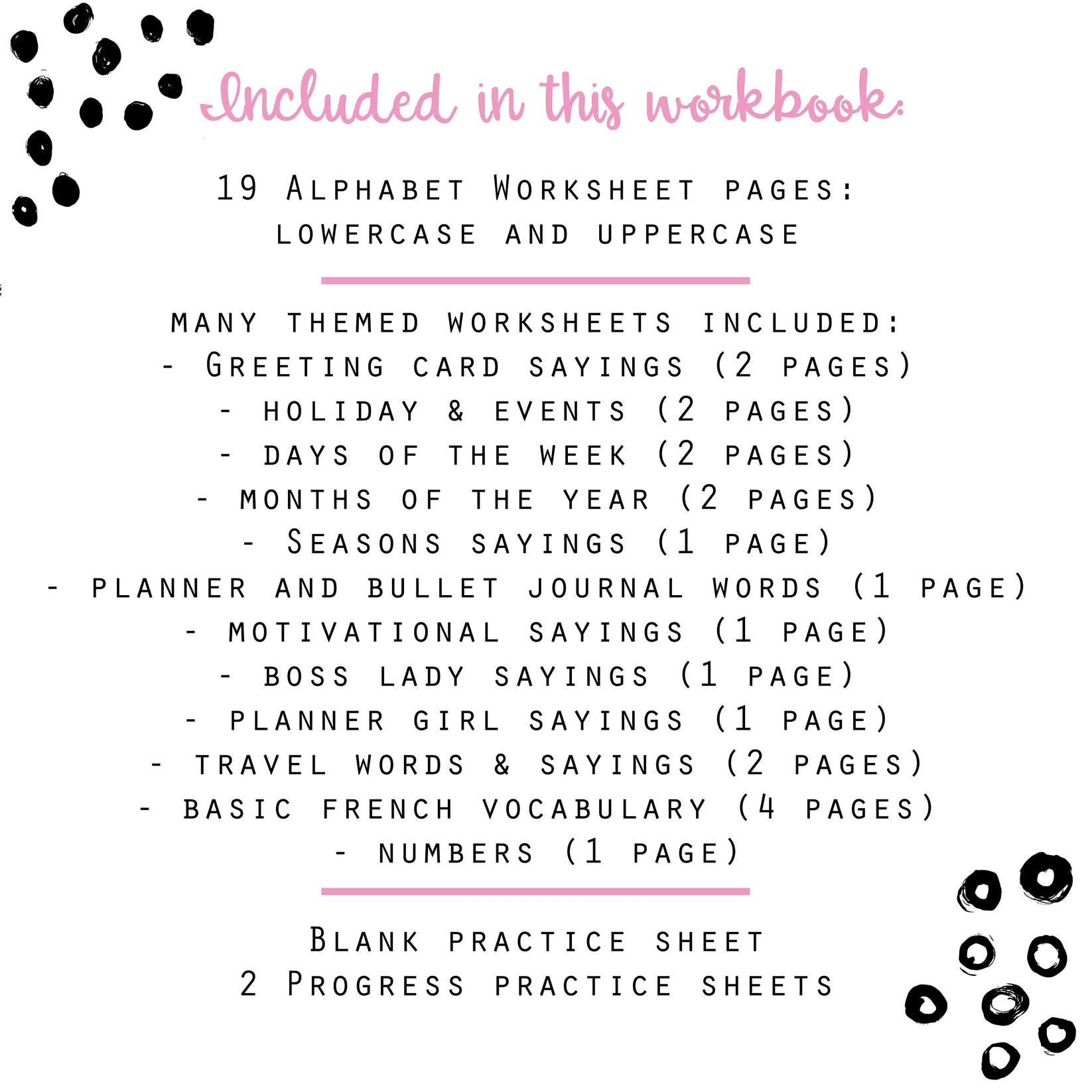 Brush Script Lettering - 40 Practice Worksheets – Lovely Planner